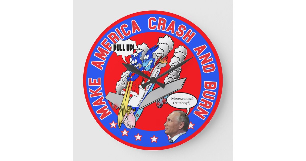 Donald Trump Doomsday Clock (Large) | Zazzle
