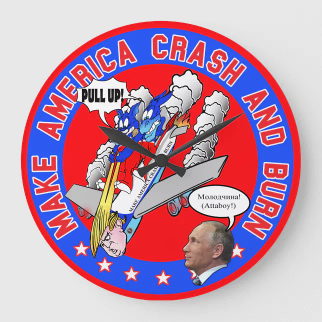 Donald Trump Doomsday Clock (Large) | Zazzle
