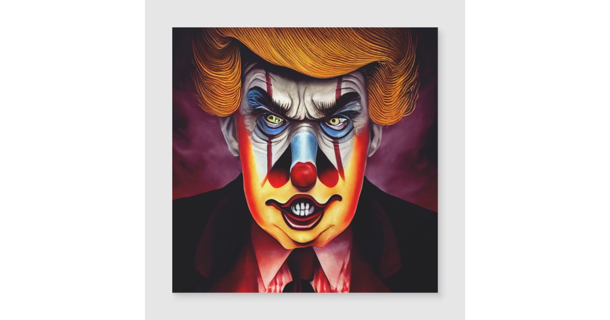 Donald Trump evil clown | Zazzle