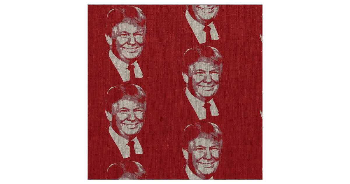 DONALD TRUMP FABRIC | Zazzle