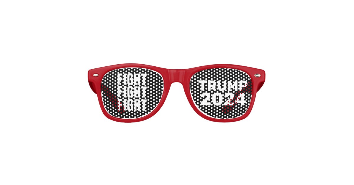 DONALD TRUMP FIGHT 2024 SUNGLASSES | Zazzle