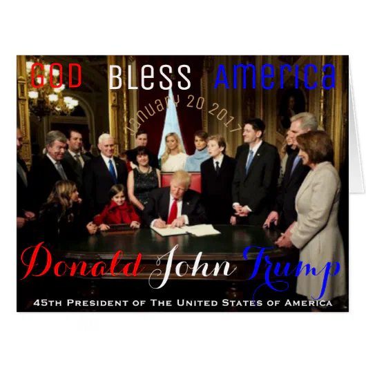 Donald Trump First Day as President of the USA | Zazzle