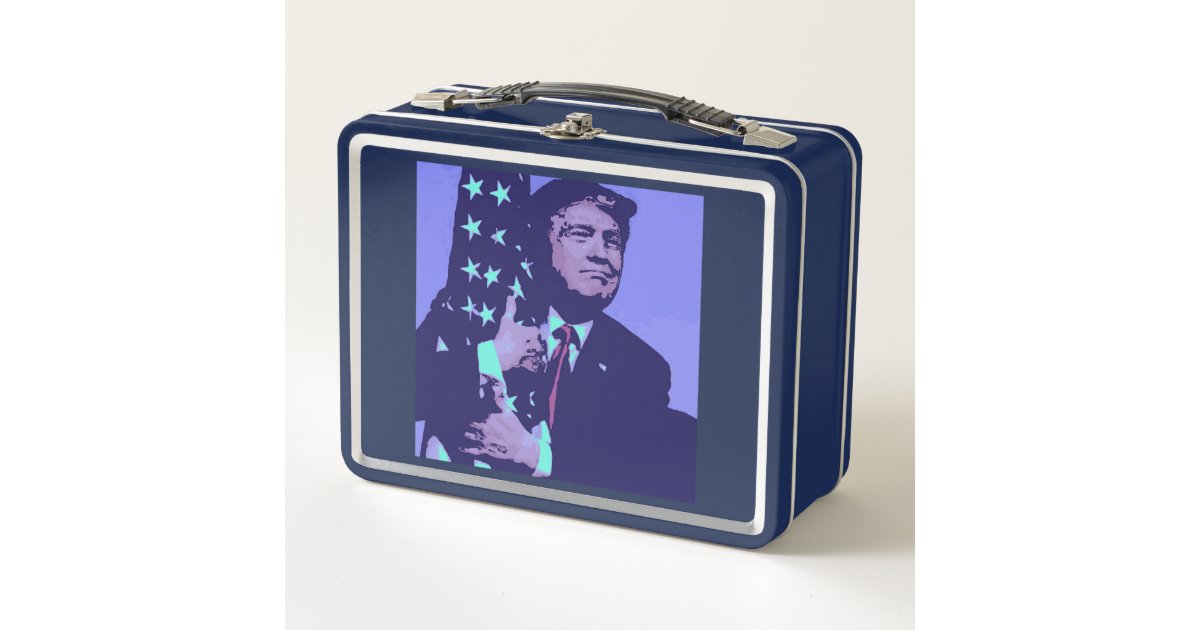 Donald Trump Flag Hugger Metal Lunch Box | Zazzle