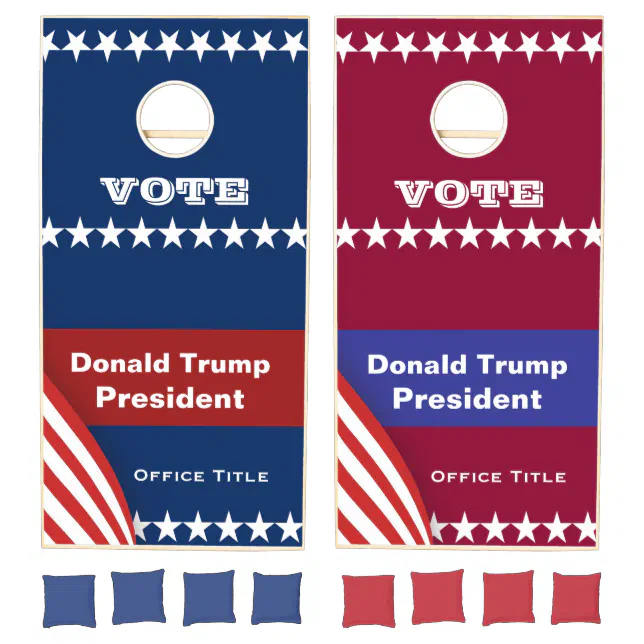 Donald Trump for President 2016 Cornhole Set | Zazzle