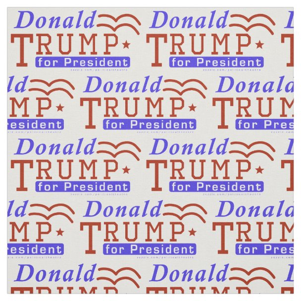 Donald Trump 2020 |Vote For Red President Election Fabric | Zazzle