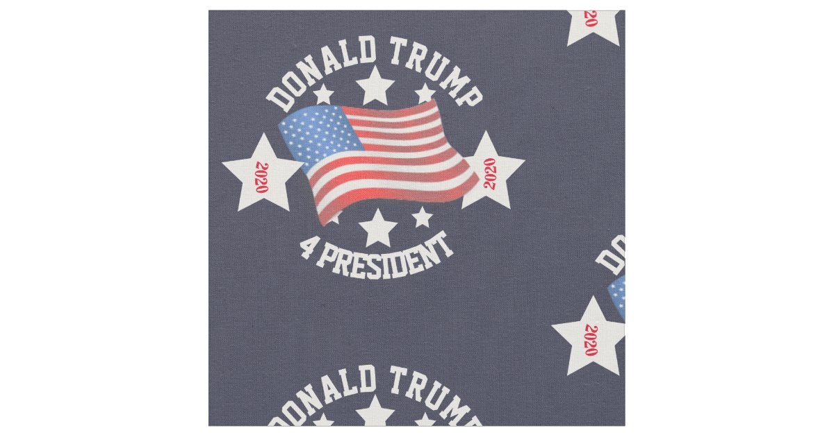 Donald Trump for President Fabric | Zazzle