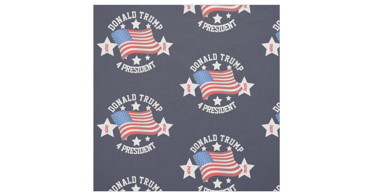 Donald Trump for President Fabric | Zazzle