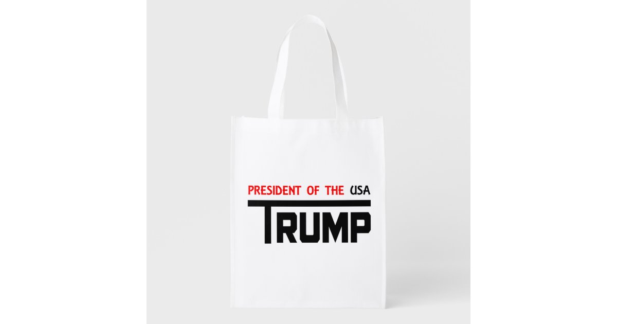 Donald Trump For President Reusable Grocery Bag | Zazzle