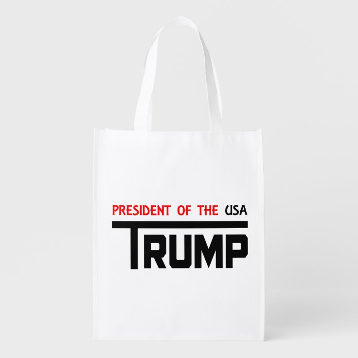 Donald Trump For President Reusable Grocery Bag | Zazzle