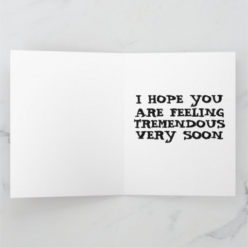 DONALD TRUMP GET WELL OVERSIZED CARD | Zazzle