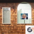 DONALD TRUMP GOOD HAIR WINDOW CLING | Zazzle