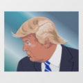DONALD TRUMP GOOD HAIR WINDOW CLING | Zazzle