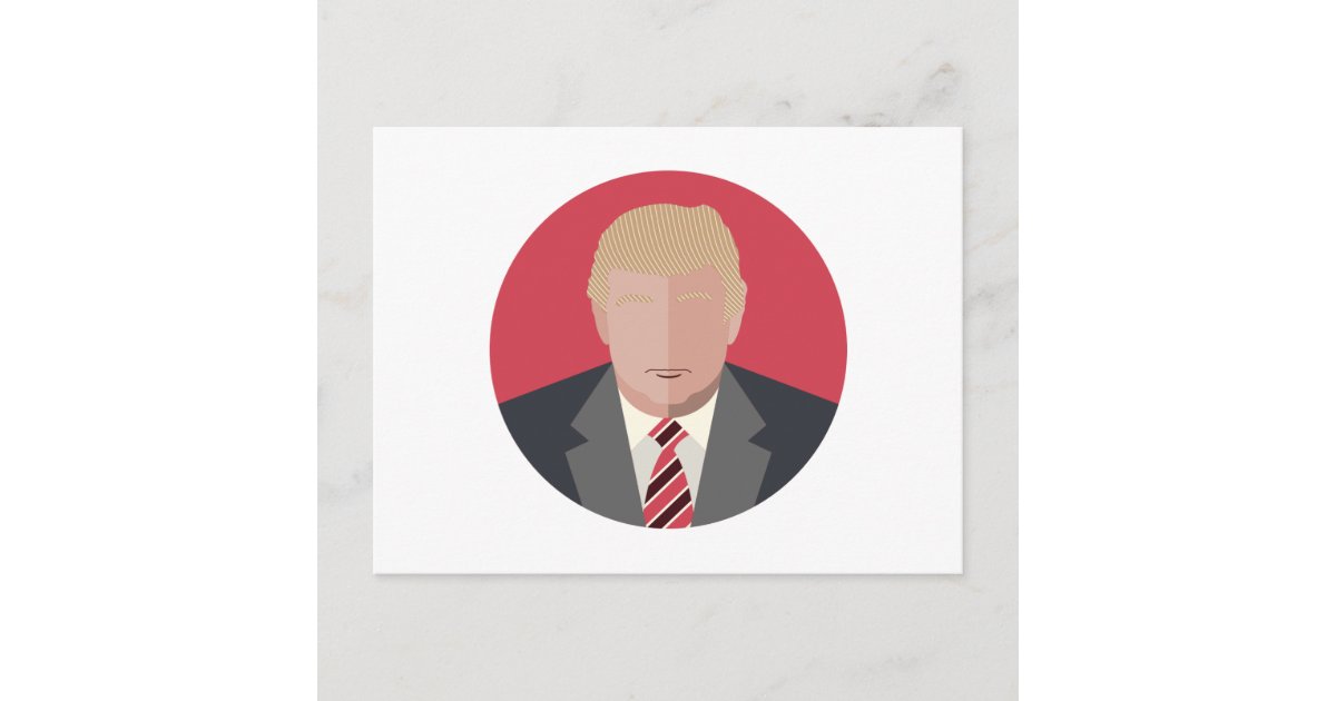 Donald Trump Graphic Representation Postcard | Zazzle