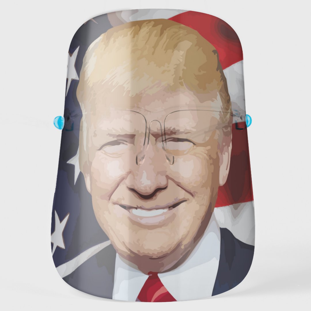 DONALD TRUMP HANDSOME FACE SHIELD | Zazzle