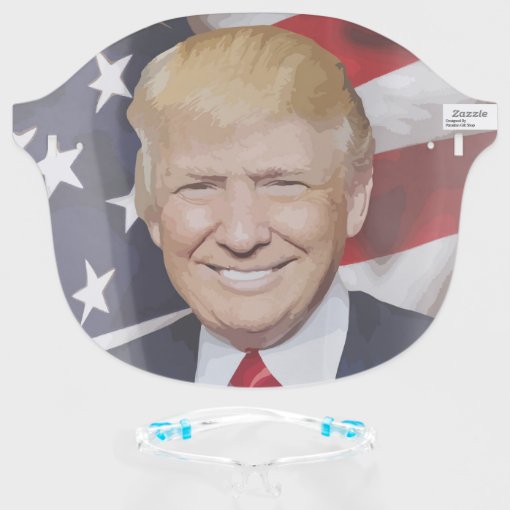 DONALD TRUMP HANDSOME FACE SHIELD | Zazzle