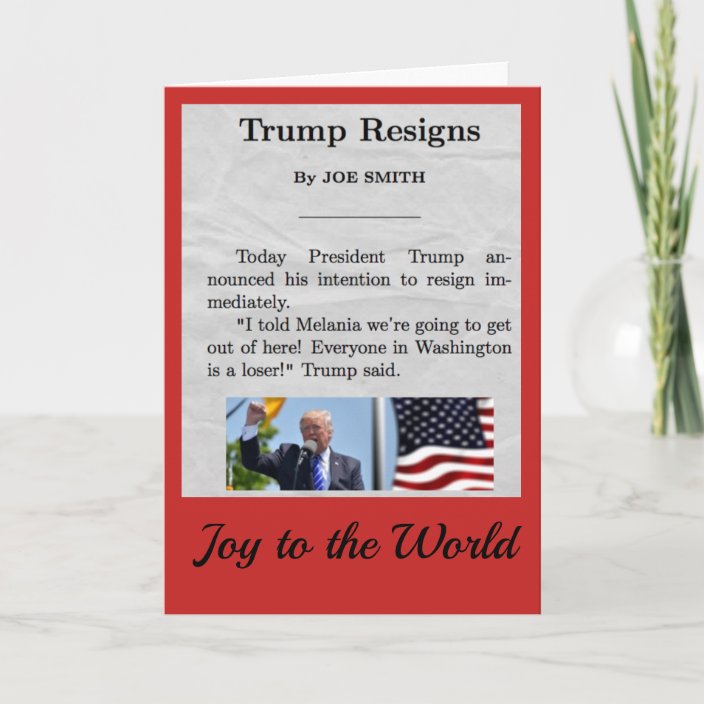 Donald Trump Holiday Card | Zazzle.com