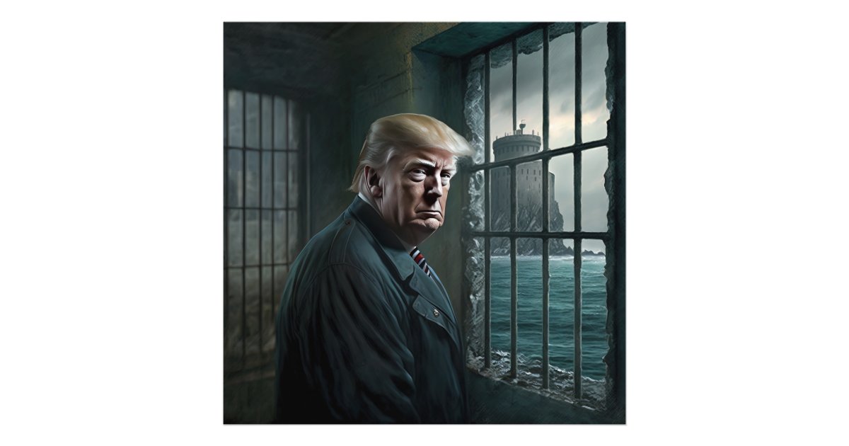 Donald Trump in Alcatraz Prison Photo Print | Zazzle