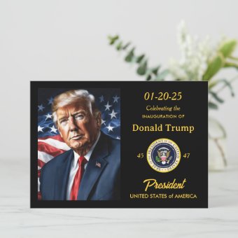 Donald Trump Inauguration Watch Party Fundraiser Invitation | Zazzle