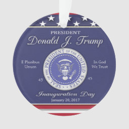 Donald Trump Inaugurations Day Ornament | Zazzle