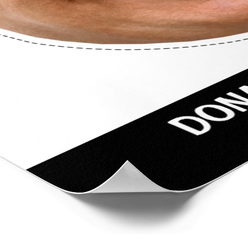 DONALD TRUMP MAGA HAT CUTOUT MASK POSTER | Zazzle