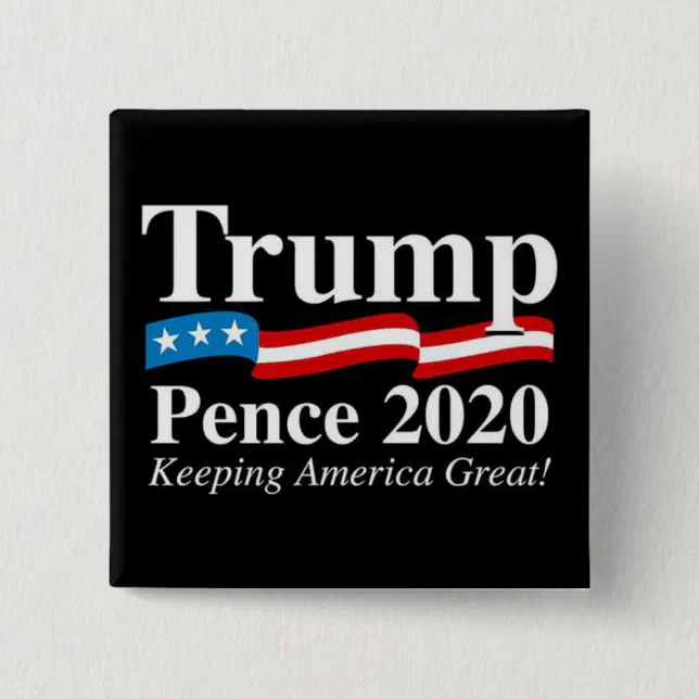 Donald Trump Mike Pence 2020 Presidential Button | Zazzle