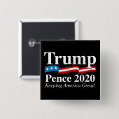Donald Trump Mike Pence 2020 Presidential Button | Zazzle