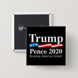 Donald Trump Mike Pence 2020 Presidential Button | Zazzle