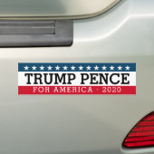 Donald Trump Mike Pence - Traditional Design 2020 Bumper Sticker | Zazzle