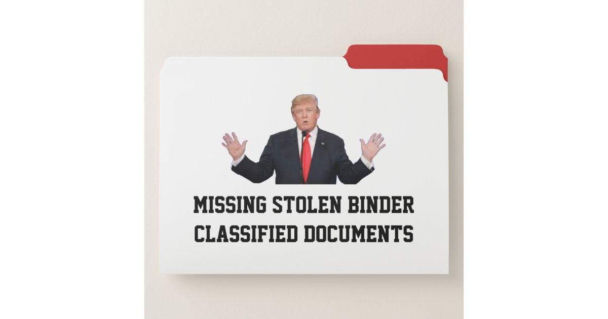 Donald Trump Missing Stolen Binder | Zazzle