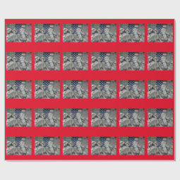 DONALD TRUMP MT.RUSHMORE CHRISTMAS WRAPPING PAPER | Zazzle