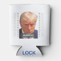 Donald Trump Mug Shot Lock Him Up Can Cooler | Zazzle