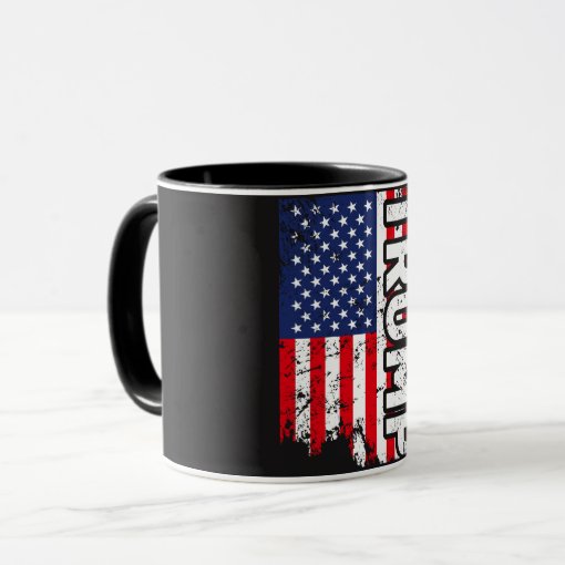 Donald Trump Mug with USA Flag | Zazzle