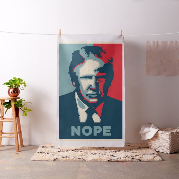 Anti-Trump Fabric | Zazzle