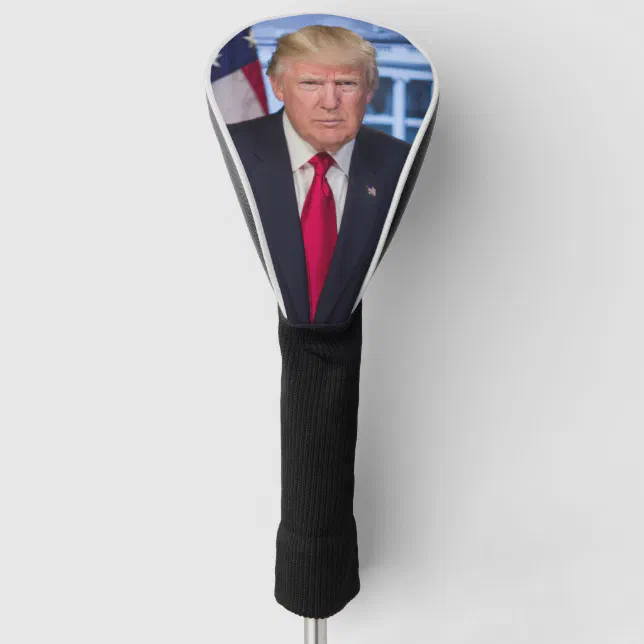 Donald Trump Official Presidential Portrait Golf Head Cover | Zazzle
