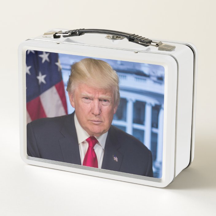 Donald Trump Official Presidential Portrait Metal Lunch Box | Zazzle.com