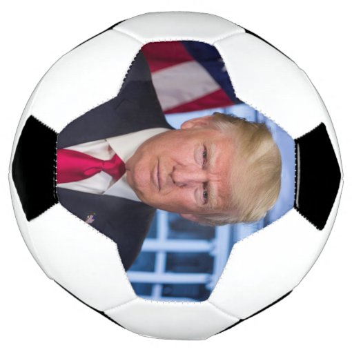 Donald Trump Official Presidential Portrait Soccer Ball | Zazzle