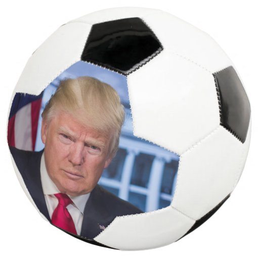 Donald Trump Official Presidential Portrait Soccer Ball | Zazzle