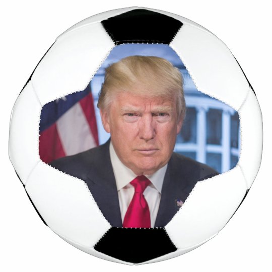 Donald Trump Official Presidential Portrait Soccer Ball | Zazzle
