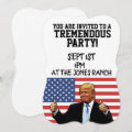 DONALD TRUMP PARTY INVITATIONS CUSTOMIZED | Zazzle