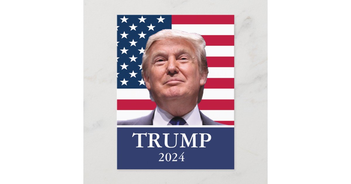 Donald Trump Photo - President 2024 Invitation Postcard | Zazzle