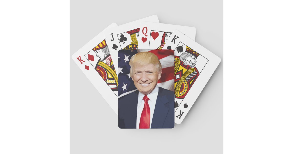 DONALD TRUMP playing cards | Zazzle