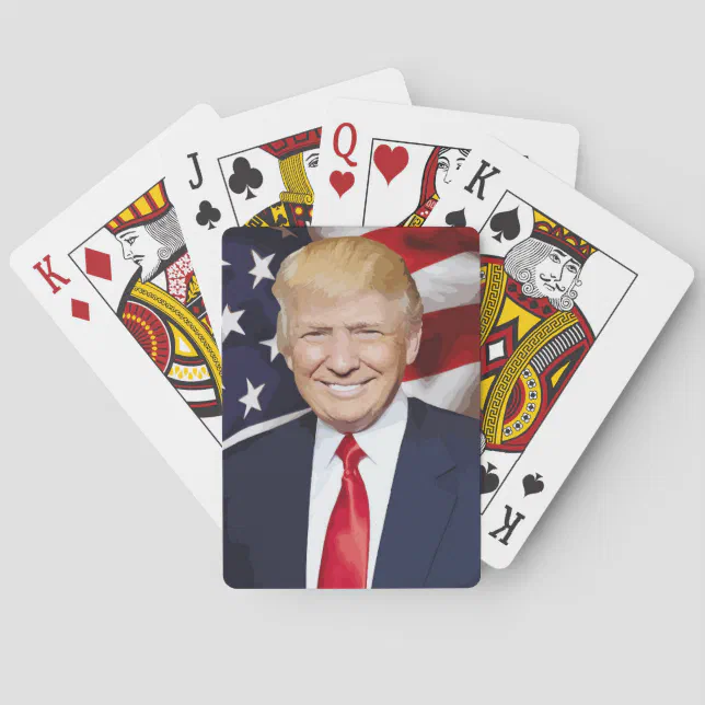 DONALD TRUMP playing cards | Zazzle
