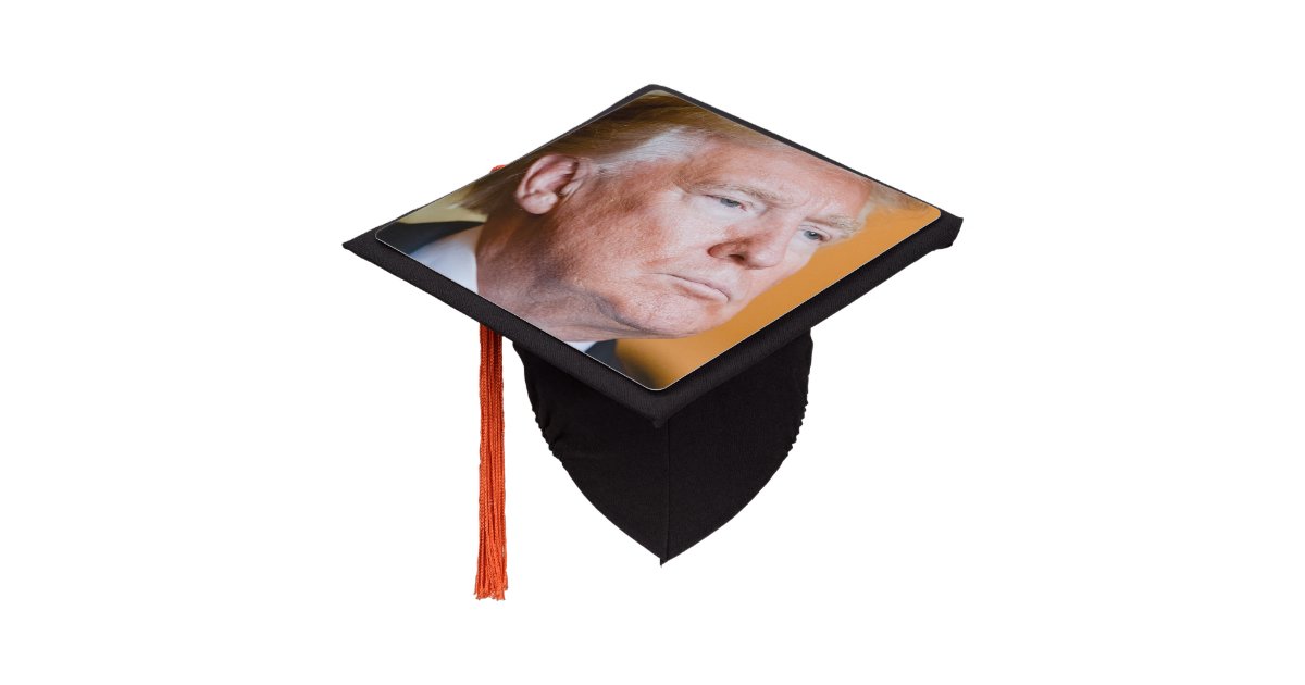 Donald Trump Portrait Graduation Cap Topper | Zazzle