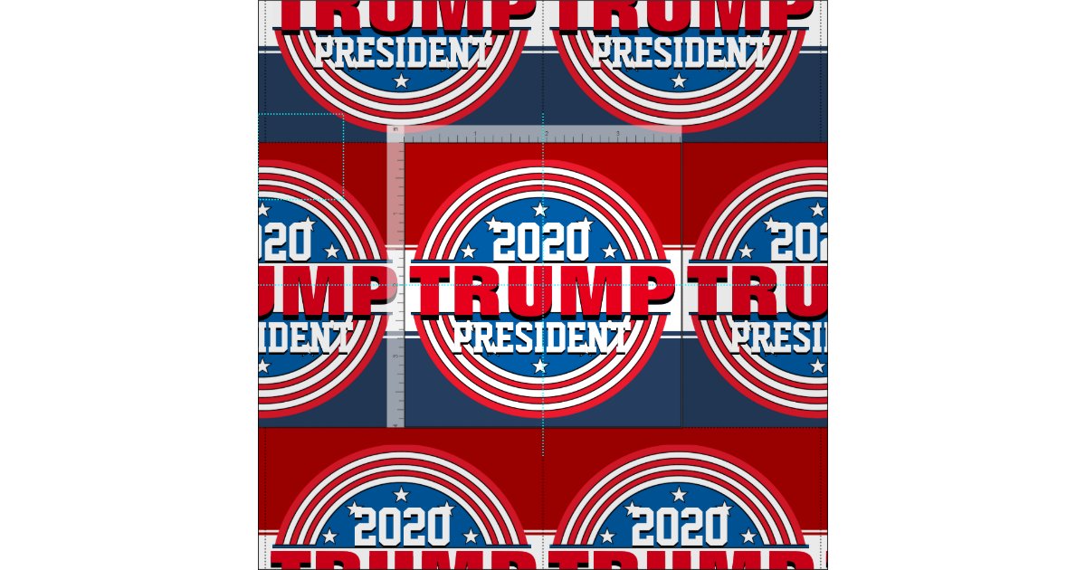 Donald Trump President 2020 Fabric | Zazzle