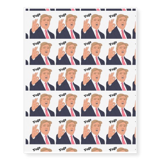 Donald Trump President America “yuge” Temporary Tattoos | Zazzle.com