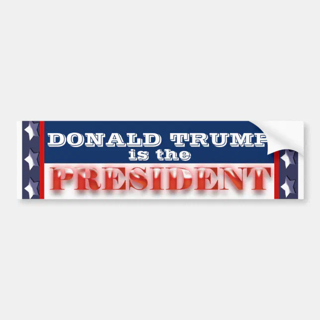 Donald Trump President Pro Democrats Bumper Sticker | Zazzle