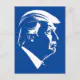 Donald Trump profile portrait Postcard | Zazzle