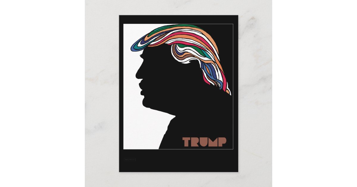 Donald Trump Psychedelic Combover Card | Zazzle