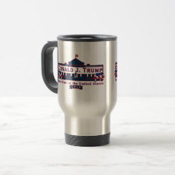 Donald Trump Red White Blue 15 oz Coffee Mug | Zazzle