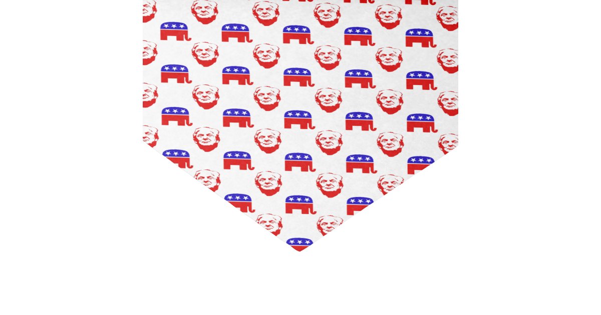 Donald Trump Republican Party Emblem Tissue Paper | Zazzle